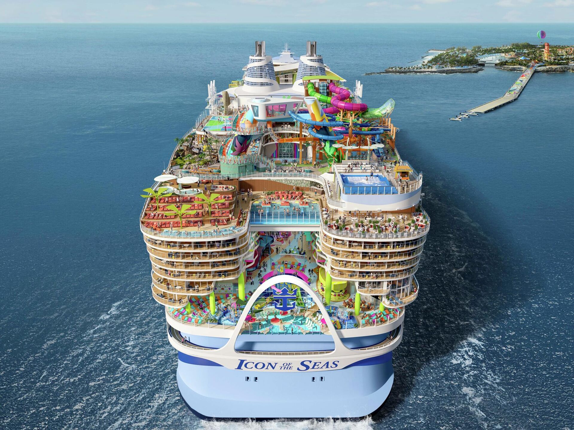 أكبر سفينة سياحية في العالم "أيقونة البحار"
